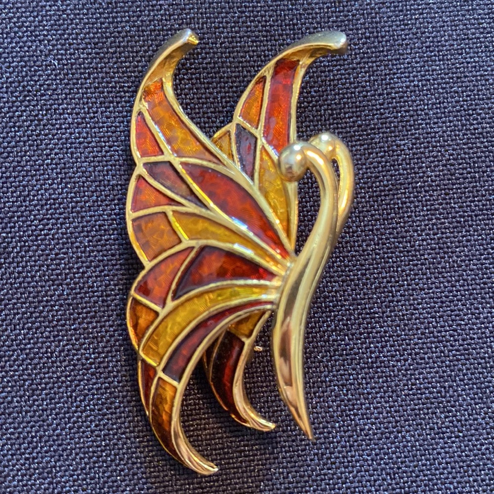 Rare Vintage Boucher Butterfly Brooch - Gem